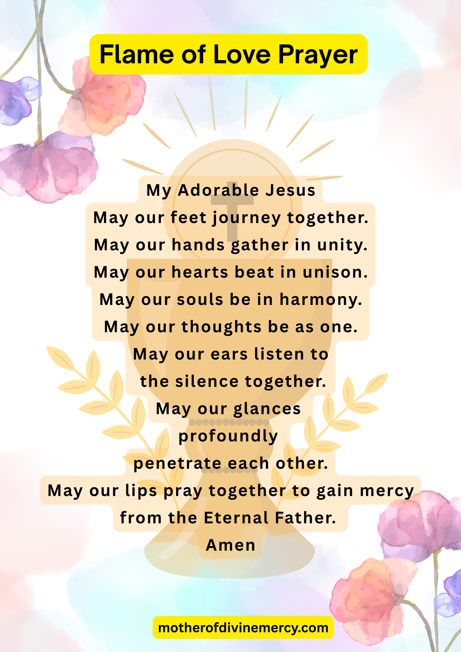 Flame of Love Prayer